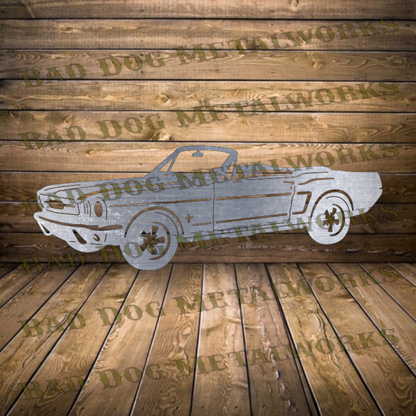 1965 Mustang Convertible - Dxf and Svg – Bad Dog Metalworks