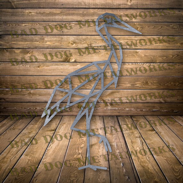 Geometric Heron - Svg and Dxf – Bad Dog Metalworks