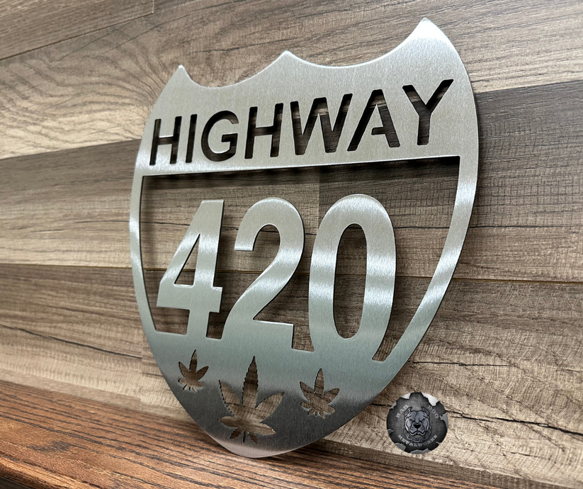 Highway 420 Interstate Sign – Bad Dog Metalworks