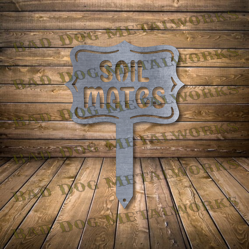 Soil Mates Garden Stake - Dxf and Svg – Bad Dog Metalworks
