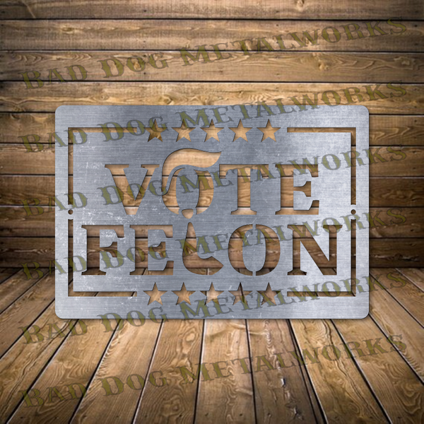 Vote Felon - Dxf and Svg – Bad Dog Metalworks
