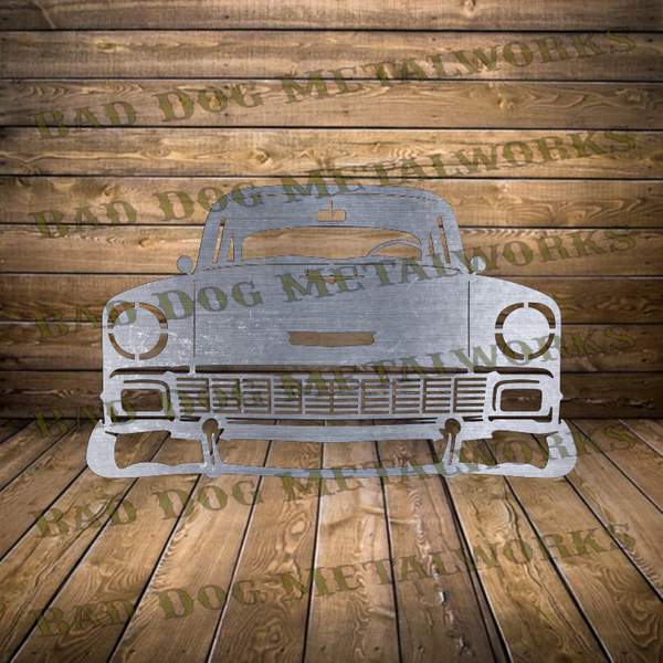 1956 Chevy Front View - Dxf and Svg – Bad Dog Metalworks