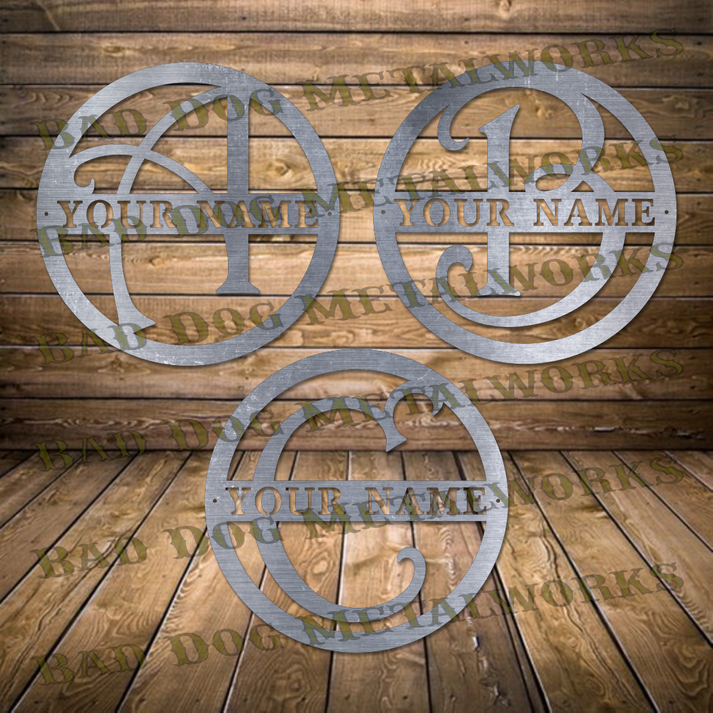 Round Monogram Set - Dxf and Svg – Bad Dog Metalworks