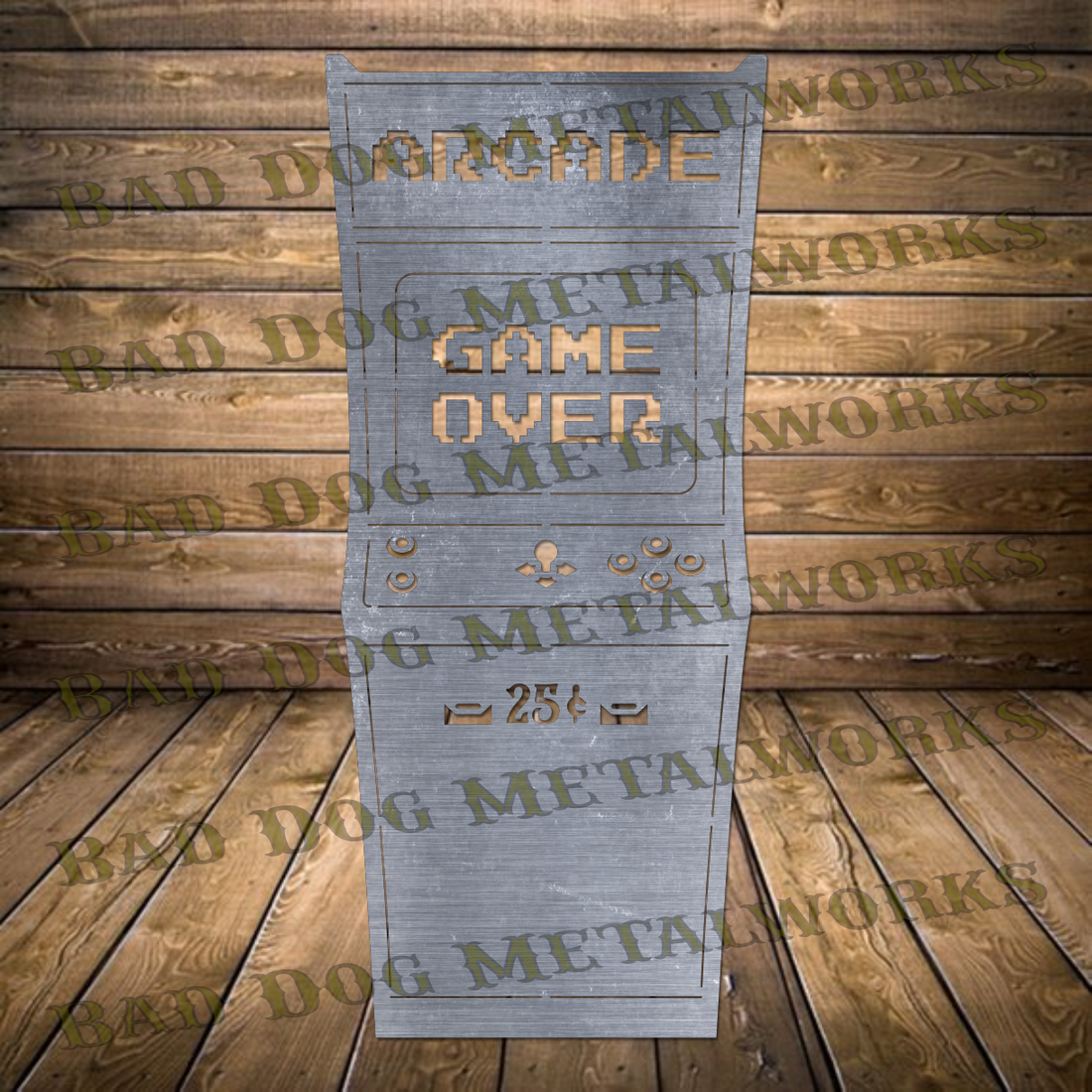 Game Over Arcade - Dxf and Svg – Bad Dog Metalworks