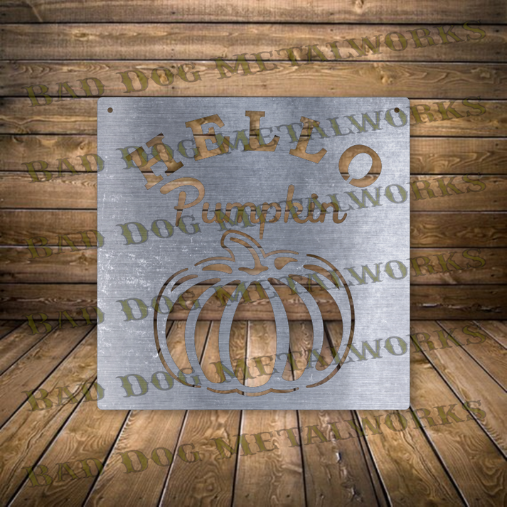 Hello Pumpkin - Dxf and Svg – Bad Dog Metalworks