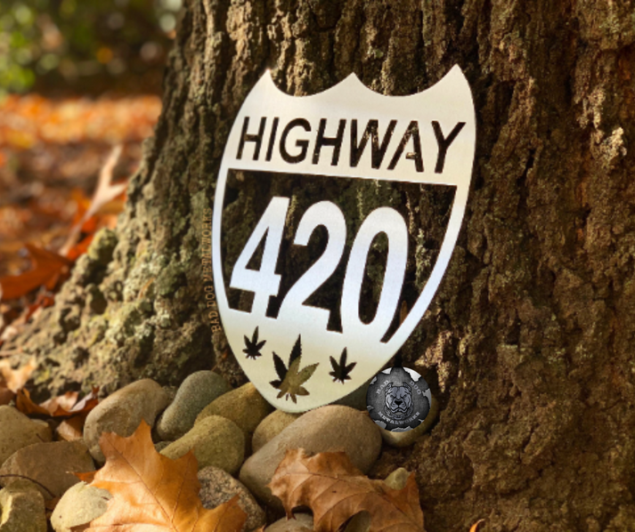 Highway 420 Interstate Sign – Bad Dog Metalworks