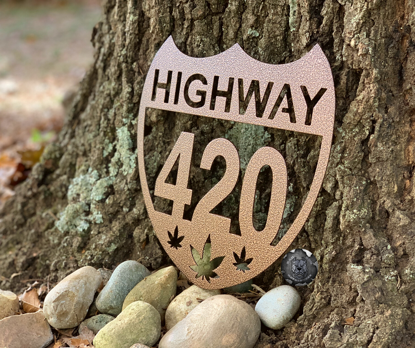 Highway 420 Interstate Sign – Bad Dog Metalworks