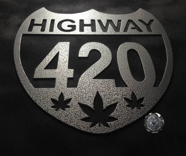 Highway 420 Interstate Sign – Bad Dog Metalworks