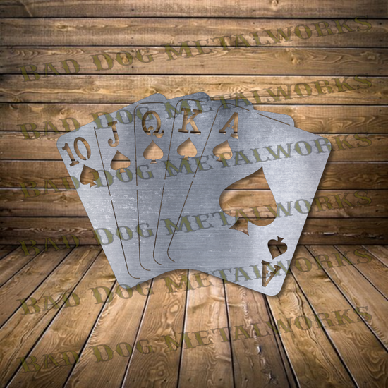 Royal Flush - Dxf and Svg – Bad Dog Metalworks