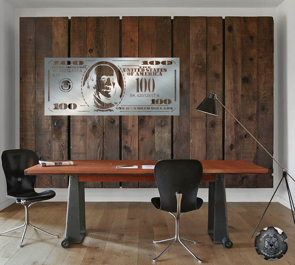 Hundo Metal Sign from Bad Dog Metalworks