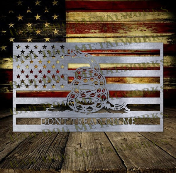 Gadsden Flag - Dxf and Svg – Bad Dog Metalworks